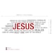 Jesus Wordcloud, Religious Wall Sign, Christian Wall Words, Church ...