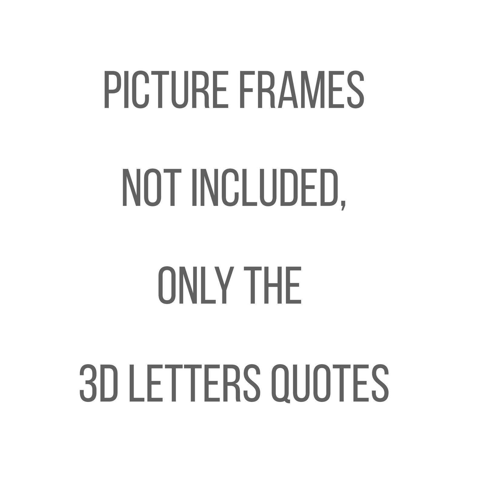 Gallery Wall 3D Quotes , Gallery Wall Decor , Gallery Wall Frames ...