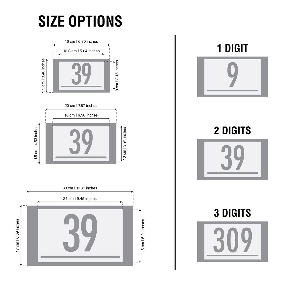 Custom Number Door Plaque, Office Door Number Plate, Condo Room Numbers ...
