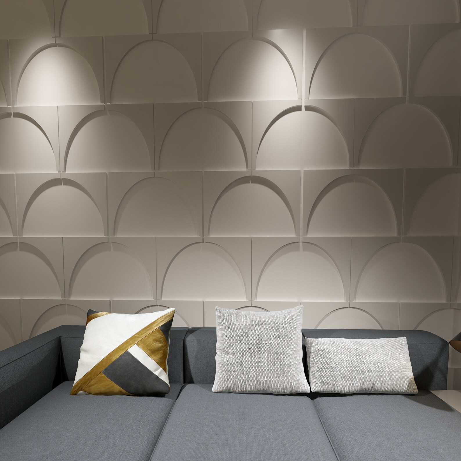 3D Wall Arches 3D Accent Wall Geometric Art Mid-century - Etsy