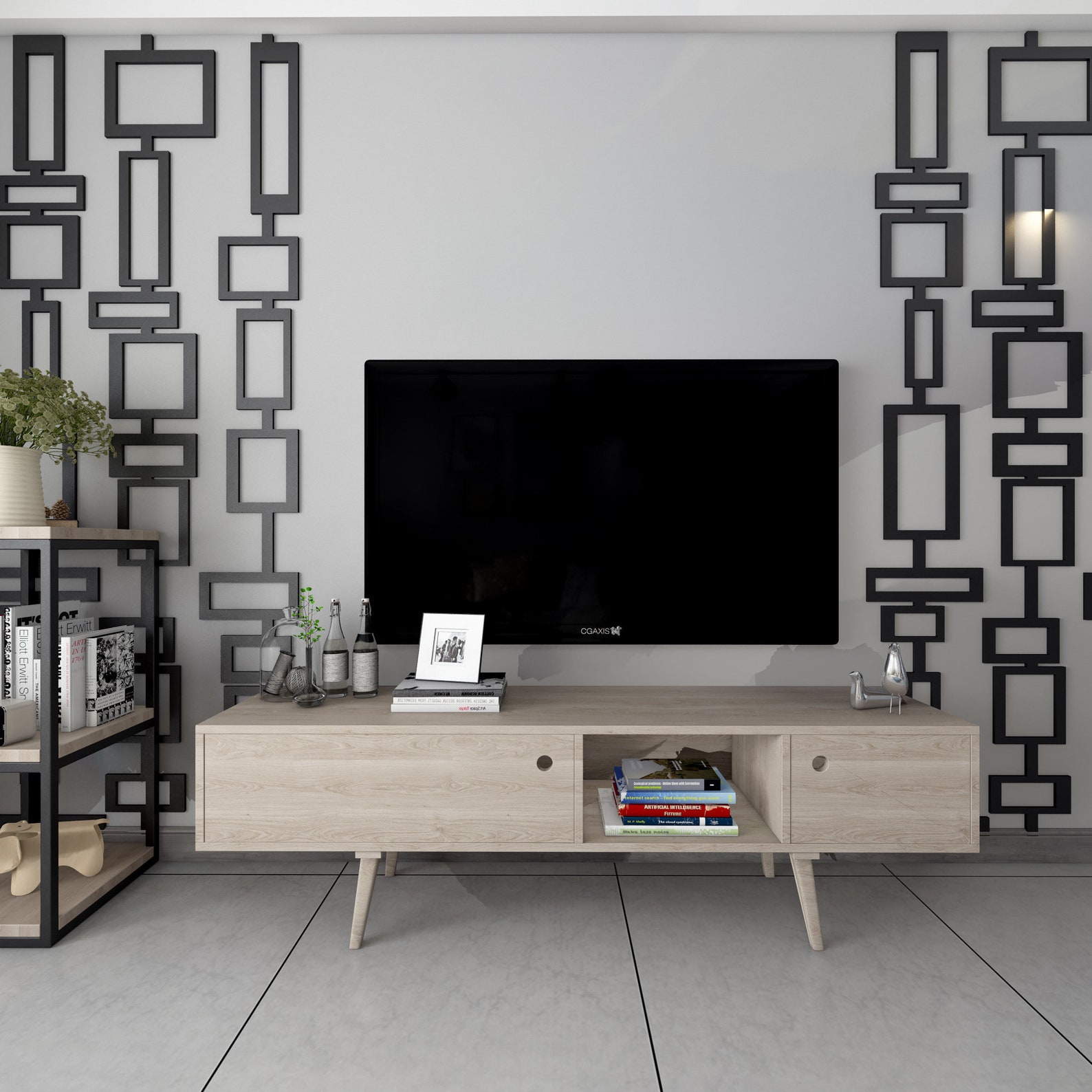 Mid-century Modern Wall Panels 3D 70s Vintage Look Wall - Etsy