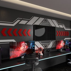 Gaming Room 3D Wall Decor, Video Games Sign, Gameroom Sign Gifts, Sci ...