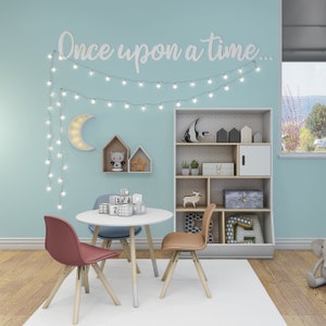Once Upon a Time Sign - Reading Space Decor - Classroom Decor - Nursery ...