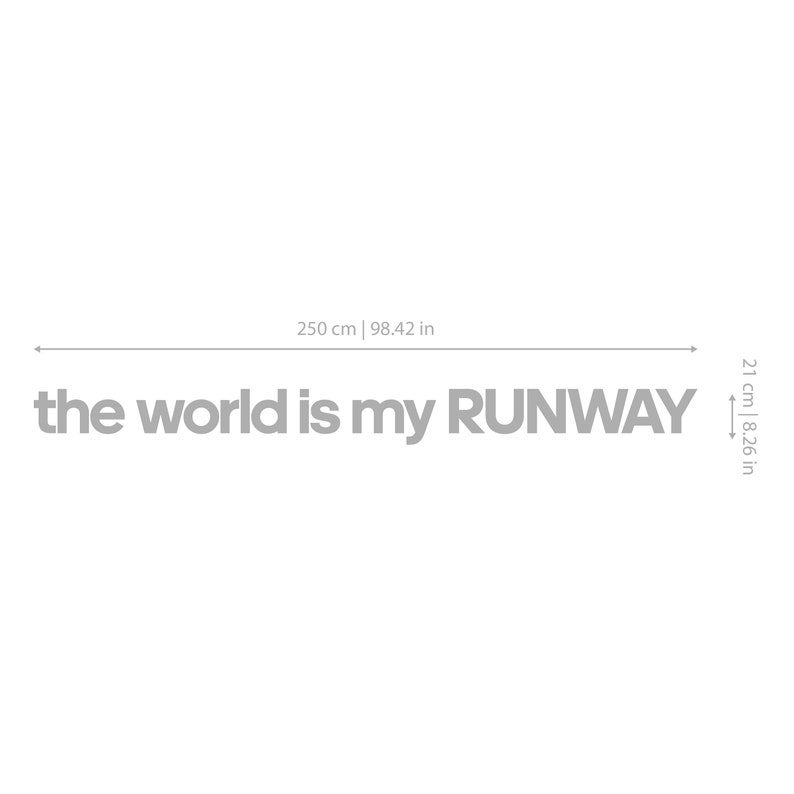 Fashion Wall Art the World is My Runway Fashion Sign - Etsy
