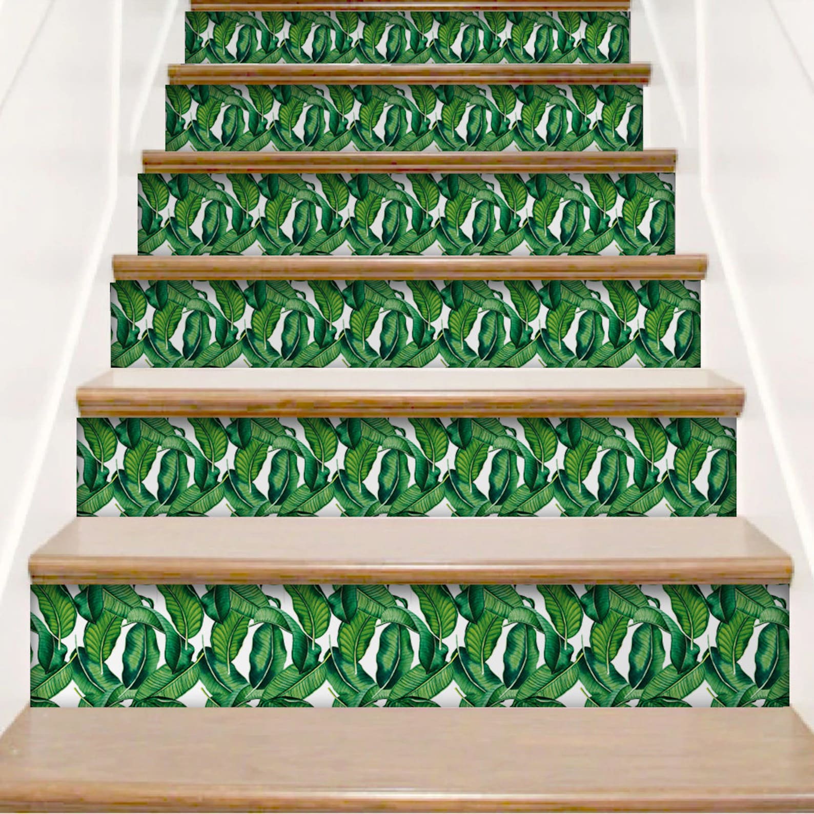 Banana Leaf Tile Stickers Tropical Leaves Green Leaves - Etsy