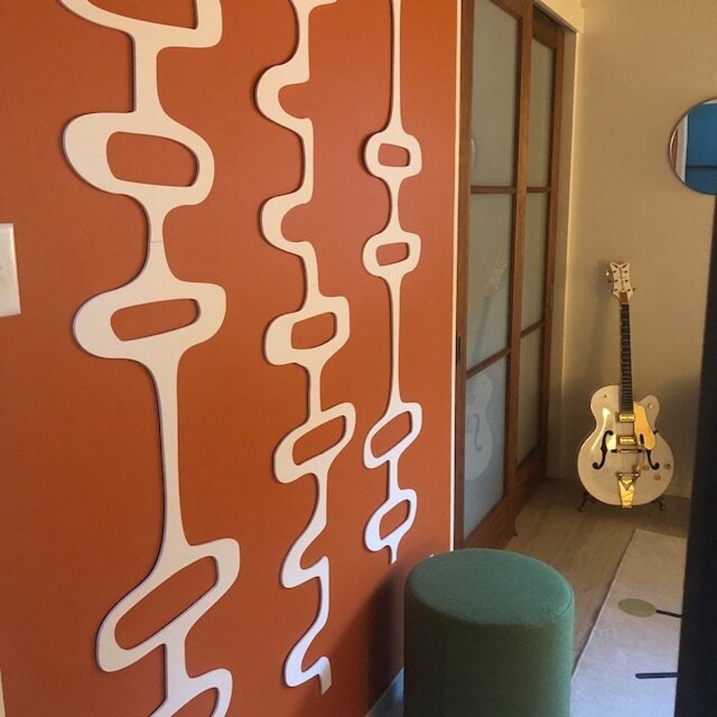 Retro 70s Decor 3D Wall Panels Mid-century Modern 70s - Etsy