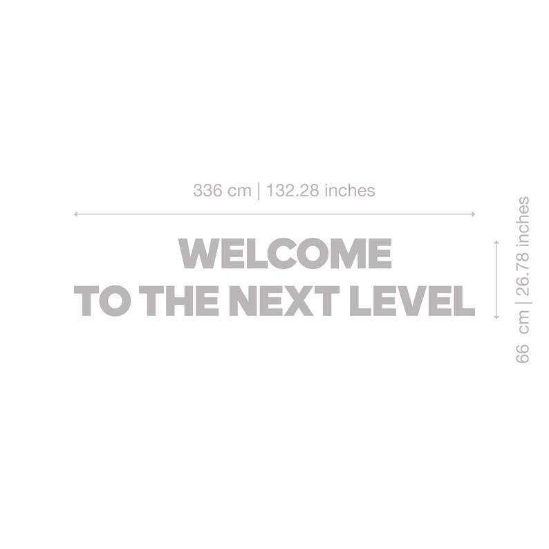 Welcome Sign Welcome to the Next Level Dimensional Letters - Etsy Canada