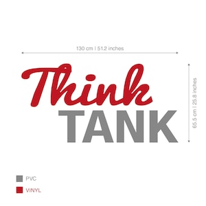 Think Tank, Office Decor, 3D, Quotes, Wall Decor, Office, Wall Art ...