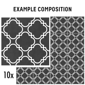 Muscat Tile Stickers, Moroccan Tile Decal, Self Adhesive Mosaics ...