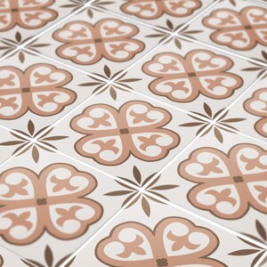 Dublin Flower Pattern Tile Stickers, Azulejo Self Adhesive, Tile ...