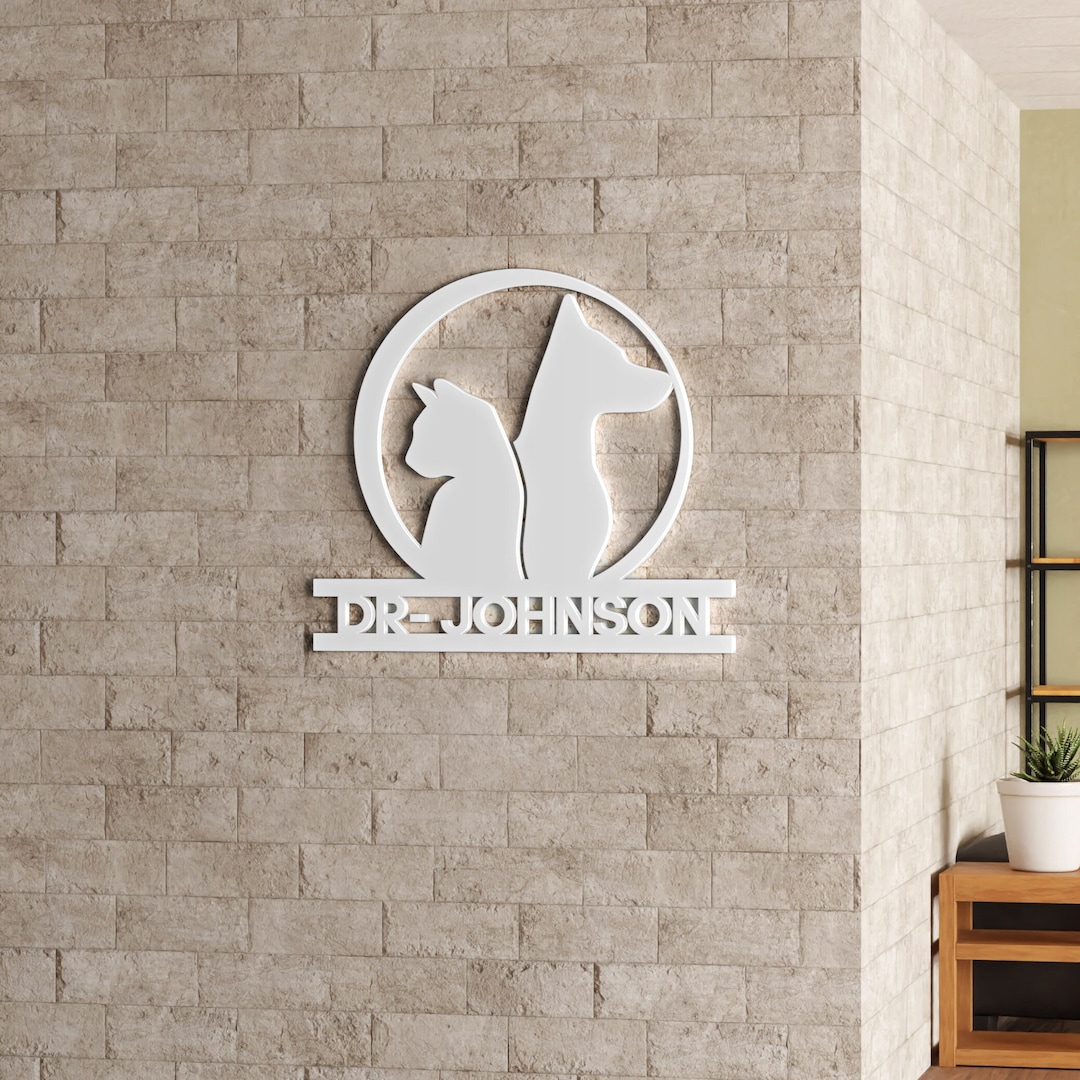 Custom Vet Sign, Veterinarian Business Sign, Pet Store Custom Logo, Dog ...