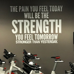 Exercise Stickers - Gym Wall Decal - Workout Stickers - Fitness ...