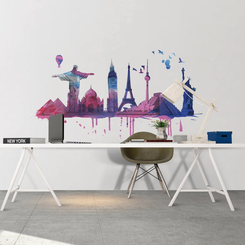 Wall Art, Monuments, Office Decor, Office Wall Art, Wall Decals, Decals ...