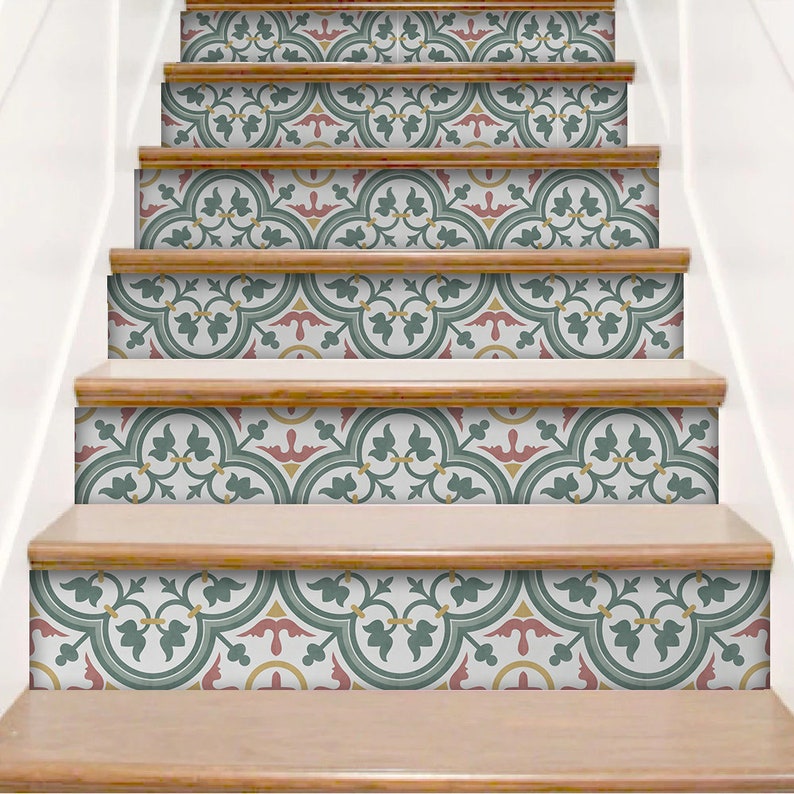 Florent Tile Sticker, Cement Tile Sticker for DIY Tiles, Home Makeover ...