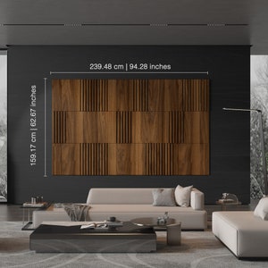 Modular Wall Panels Dark Wood, 3D Wall Panels, Modern Wall Panels ...
