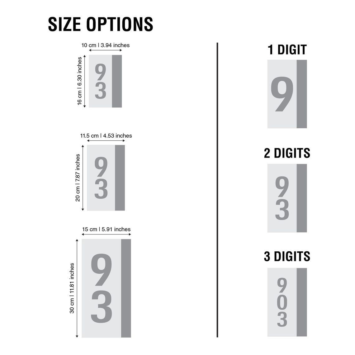 Unit Door Numbers, Interior Modern Number Plague, Room Number Sign ...