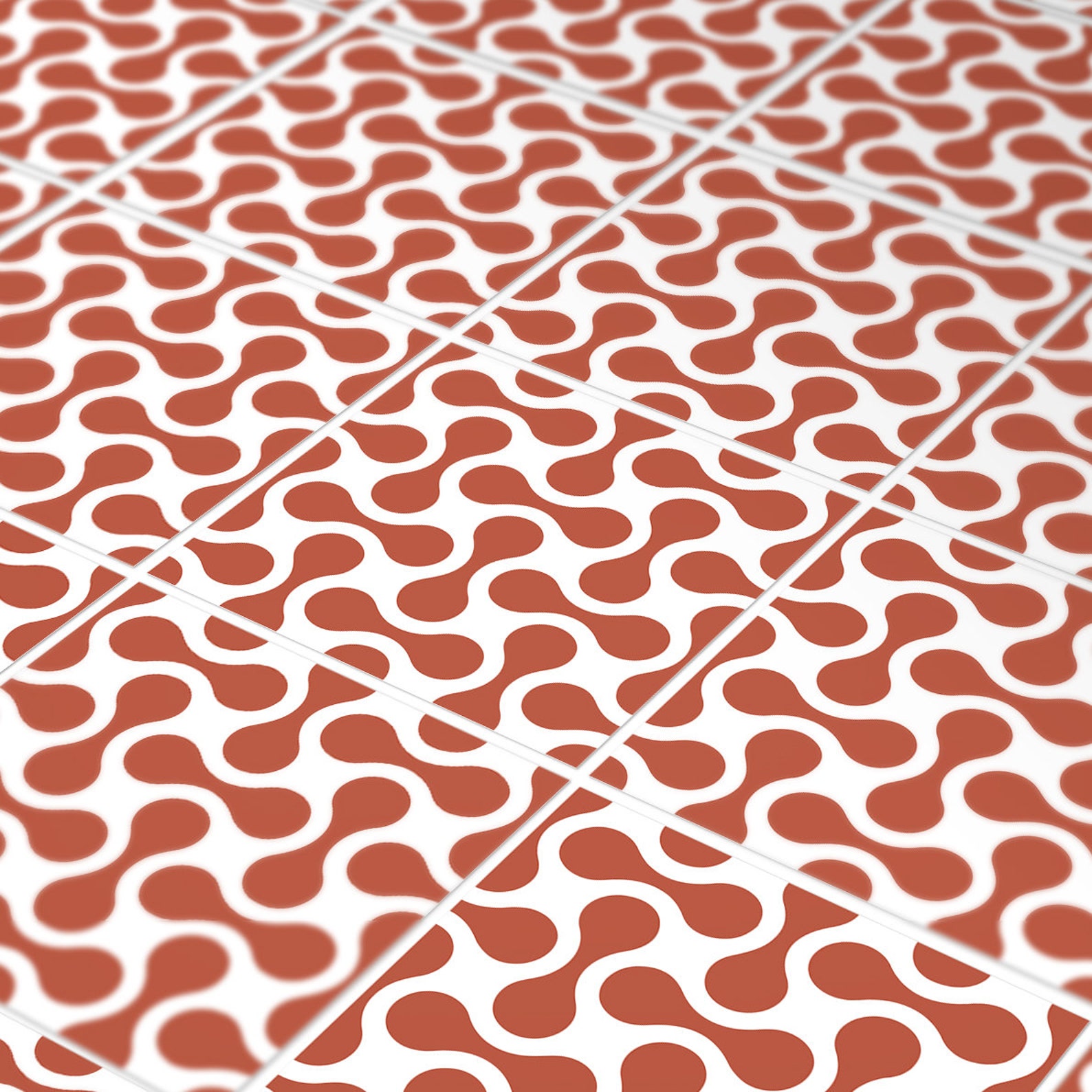 Tunis Pattern Tile Stickers Mid Century Decor 70s Decor - Etsy