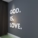 God is Love Wall Art Sign, Bible Verse Wall Art, Christian Home Decor ...