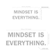 Mindset is Everything, Office Wall Decor Quote, Office Wall Sign ...