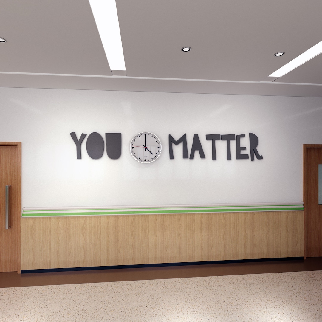 Classroom Decor, You Matter 3D Quote, Classroom Decor Quote, Playroom ...