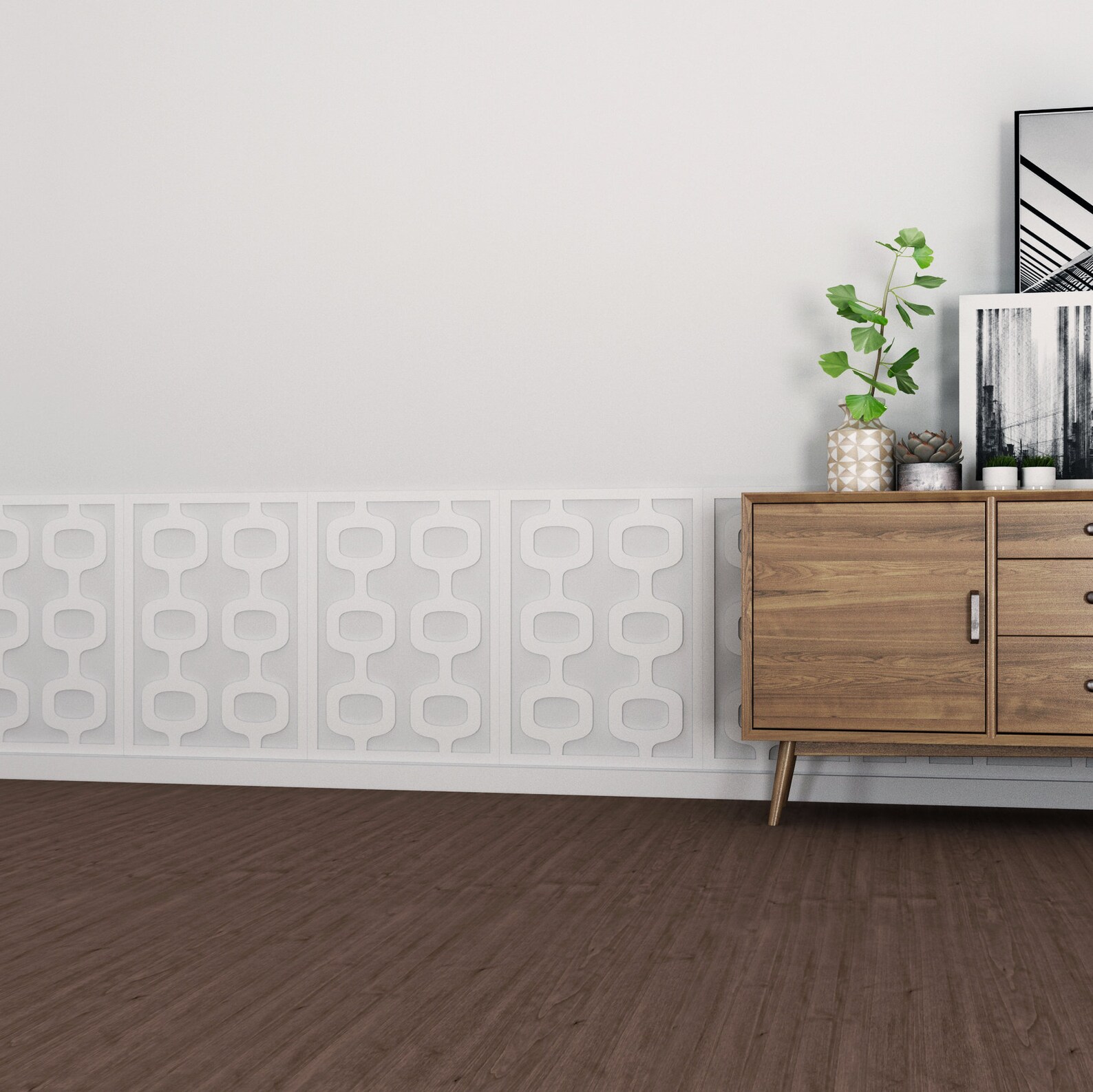 70s Wainscot Paneling, Decorative Wall Panels, Retro Style Wainscot ...