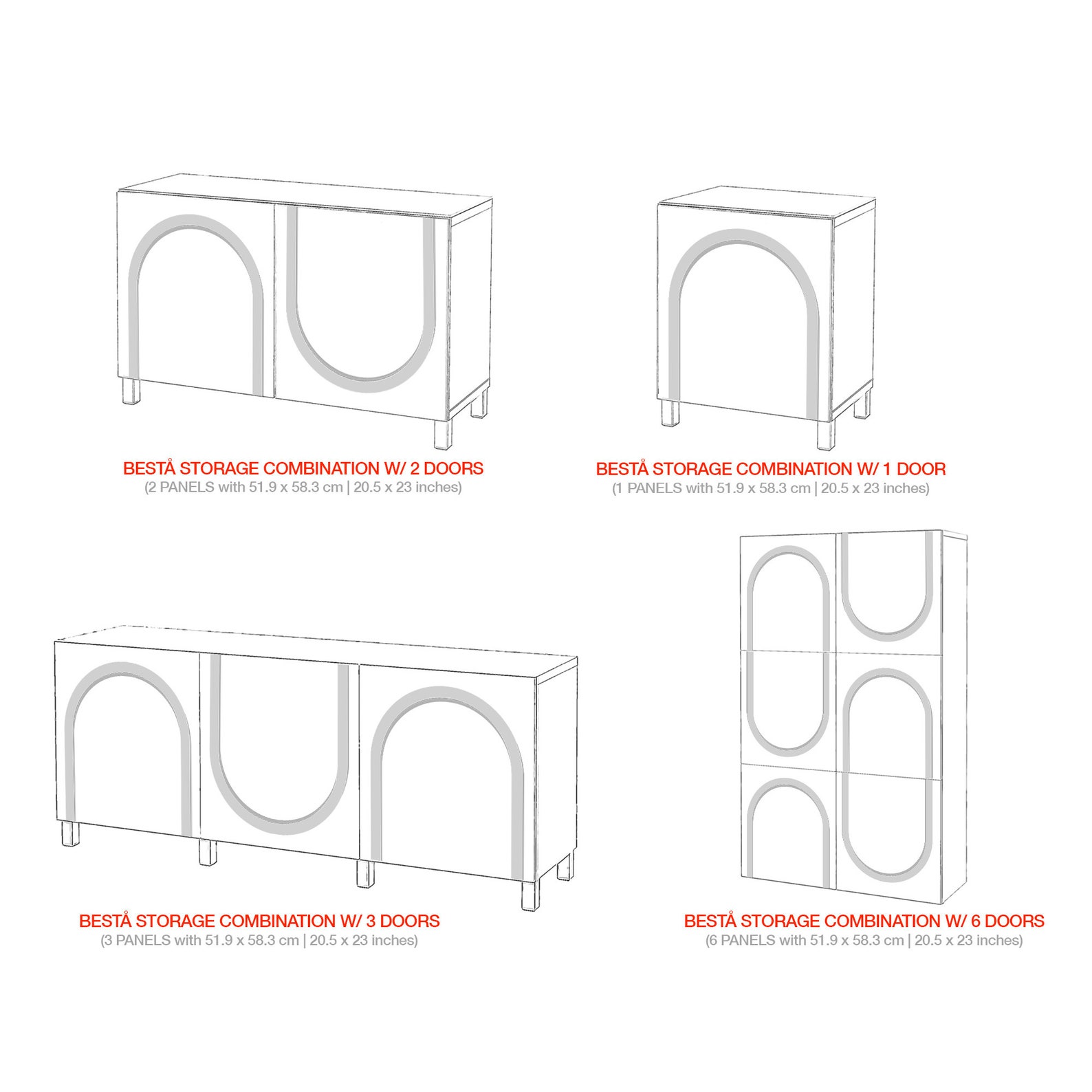 Roma Pattern, BESTA Kits, Boho Decorative Panels, Furniture Decor ...
