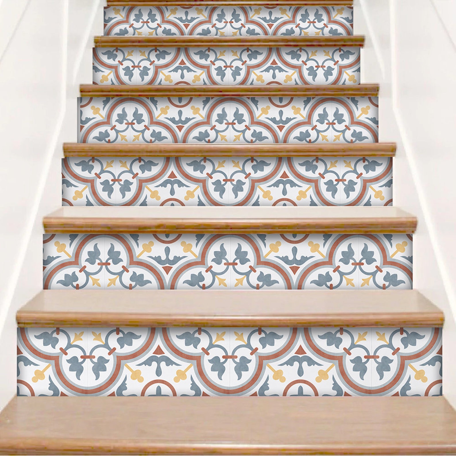 VALENCIA Tile Decal , Stencil Alternative – Floor or Wall Tile Stickers ...