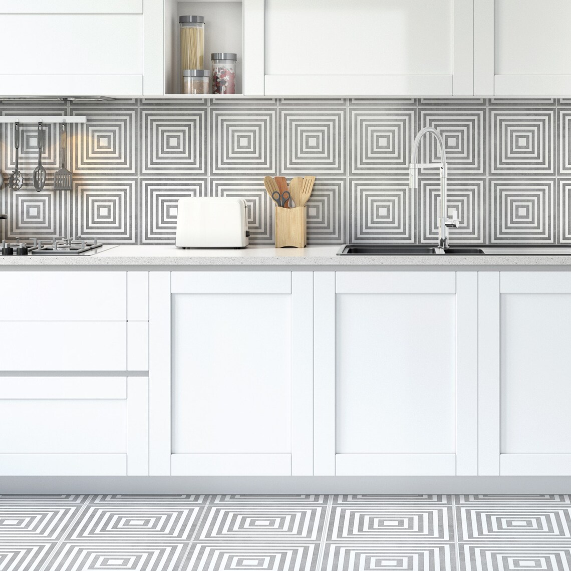 Diy Kit, Kitchen Tile Decal, Tiles Decals, Tile Decal, Kitchen ...