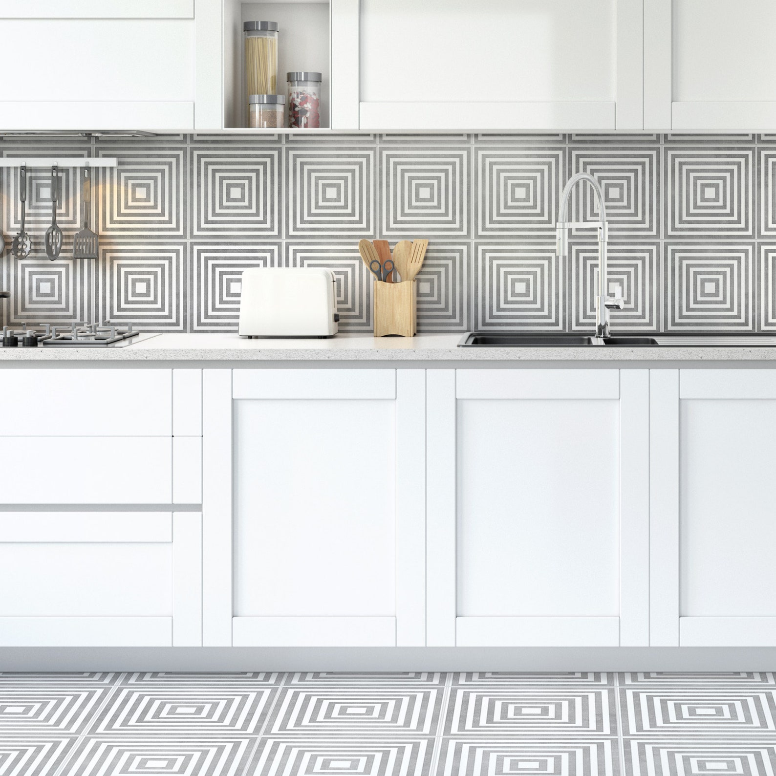 Diy Kit, Kitchen Tile Decal, Tiles Decals, Tile Decal, Kitchen ...