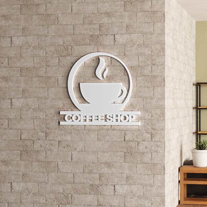 Custom Coffee Shop Sign Coffee Lover Wall Art Decor - Etsy