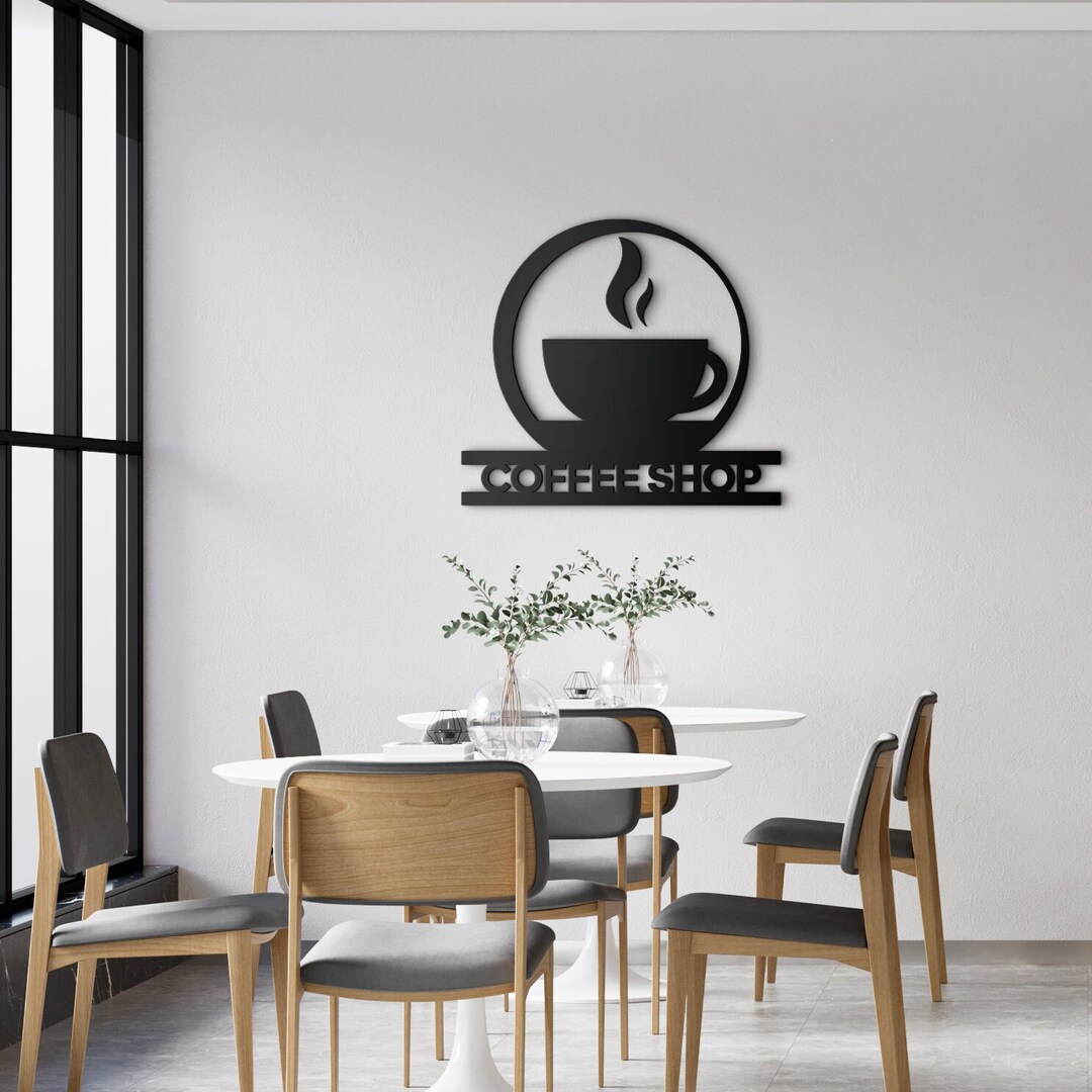 Custom Coffee Shop Sign, Coffee Lover Wall Art Decor, Personalized ...