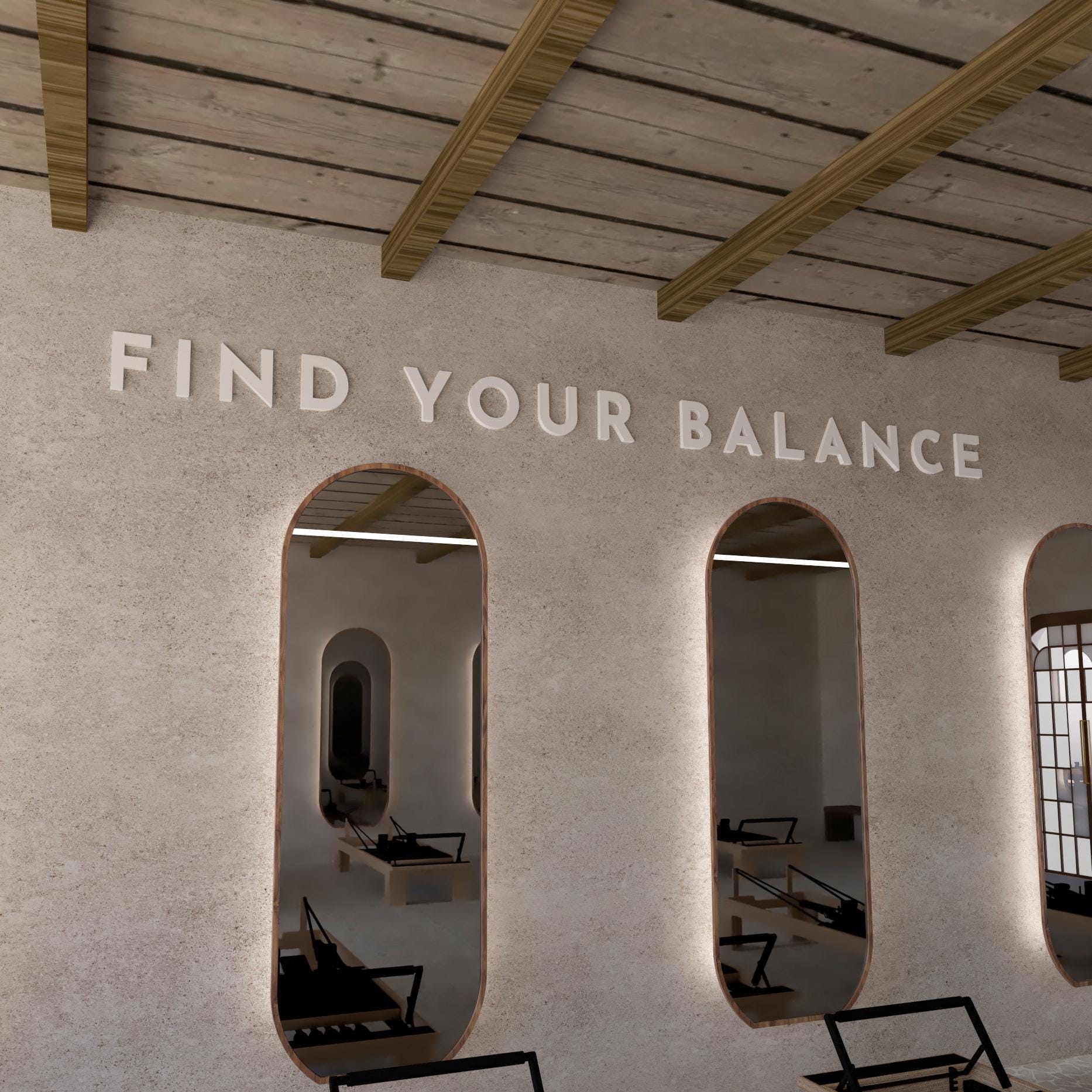 Find Your Balance, Gym Inspirational Quote Sign, Positive Uplifting ...