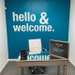 Hello & Welcome, Office, Wall, Art, Decor, 3D, PVC, Typography ...