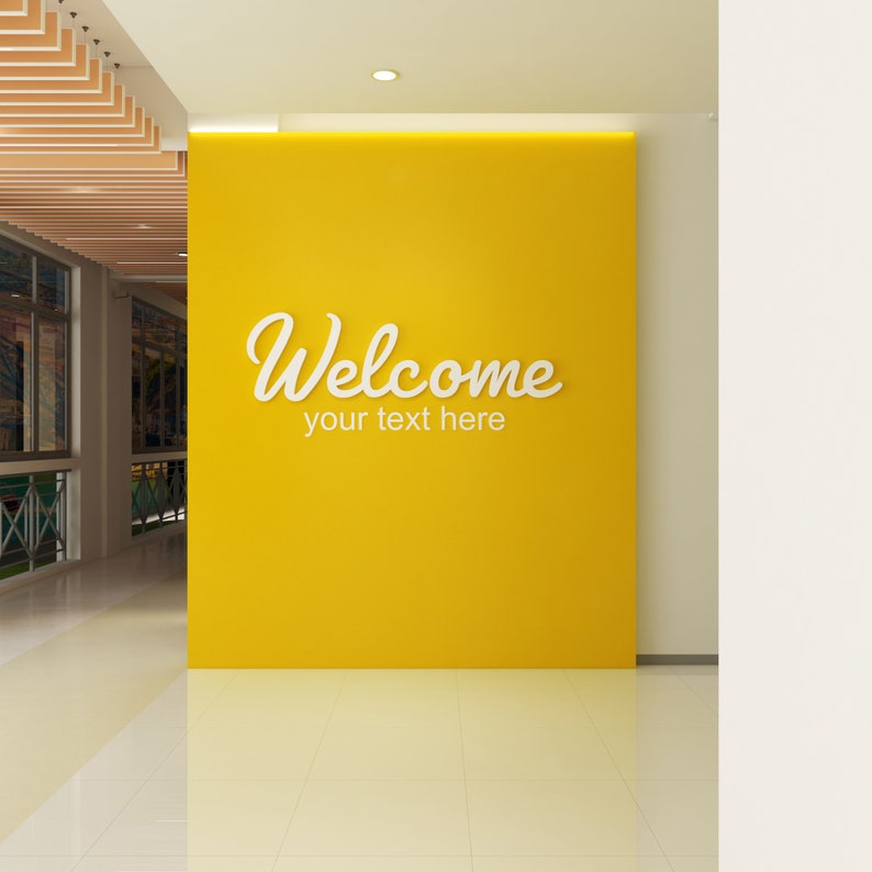 Welcome Custom Sign 3D Wall Decor Waiting Room Sign Wall - Etsy