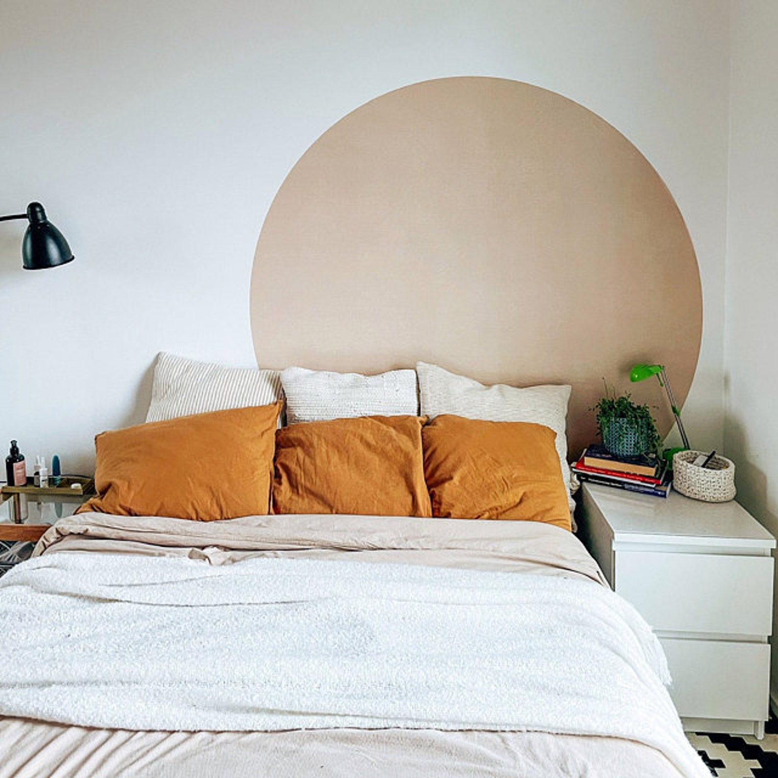 Circle Wall Decal, Color Circle Wall Sticker, Color Blocking, Geometric ...