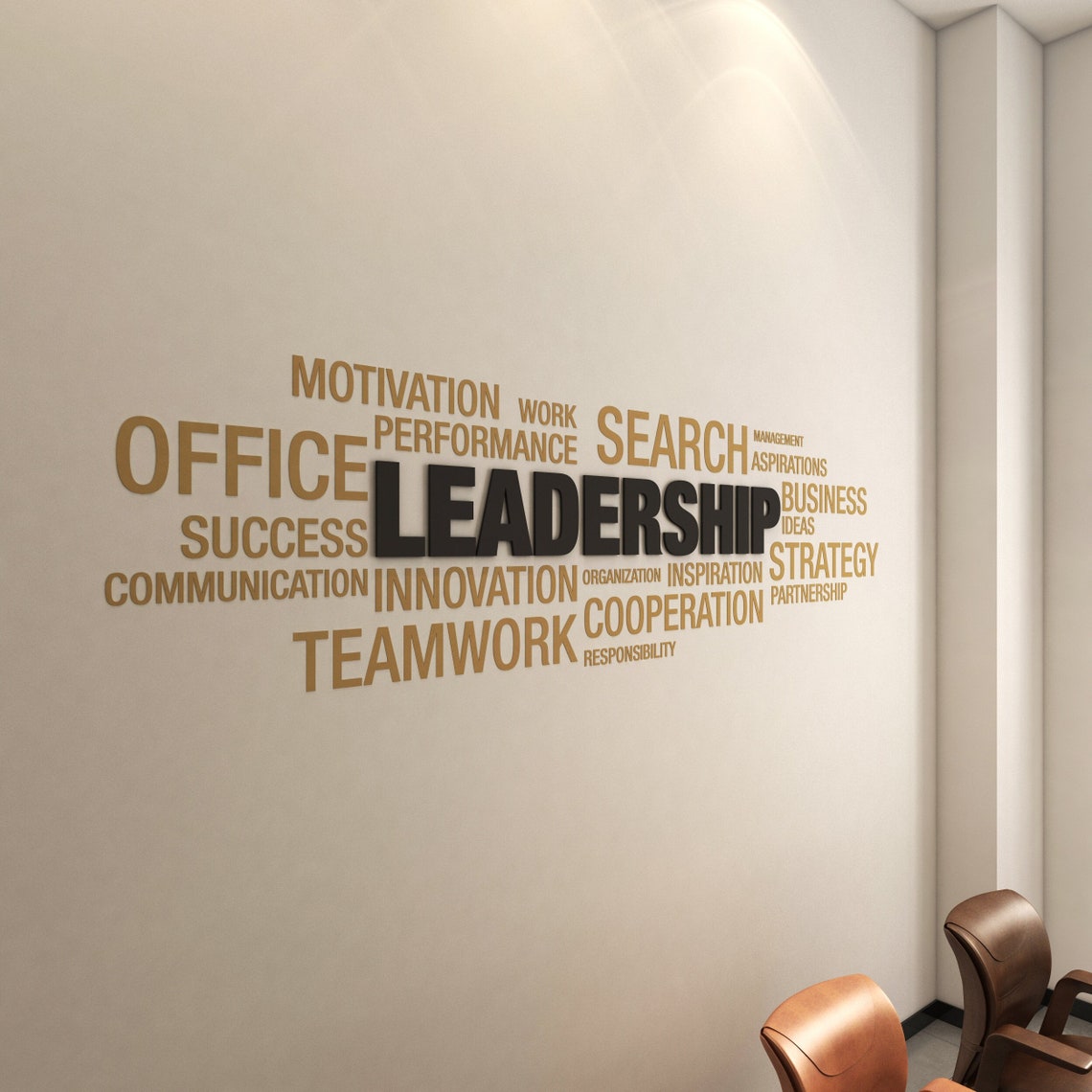 Leadership Sign, Office Decor, Leader Quote Office Vinyl Decor ...