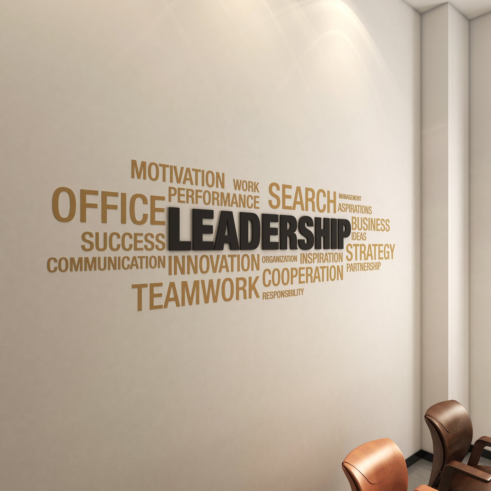 Leadership Sign, Office Decor, Leader Quote Office Vinyl Decor ...