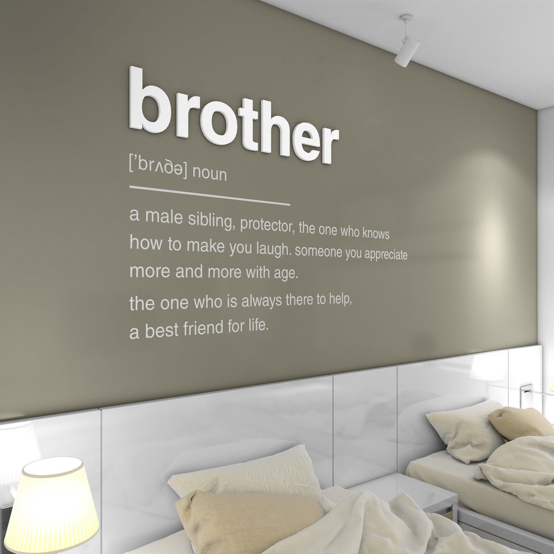 Brother Definition Sign Brother Sign Definition Wall Art - Etsy