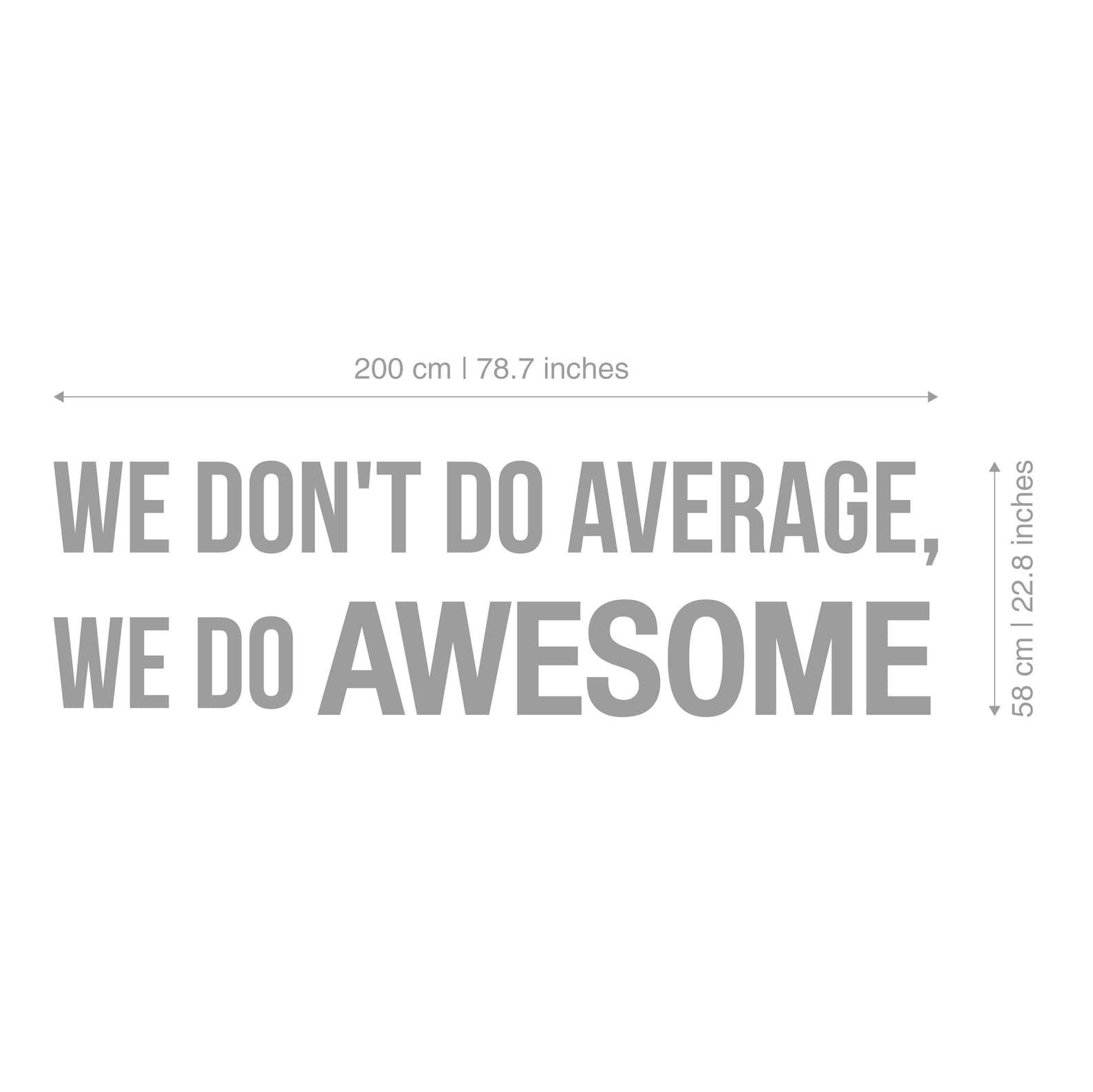 We Dont Do Average, We Do Awesome, Office Wall Art Decor, Inspirational ...