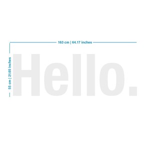 Hello, Office, Wall, Art, Decor, 3D, PVC, Typography, Inspirational ...