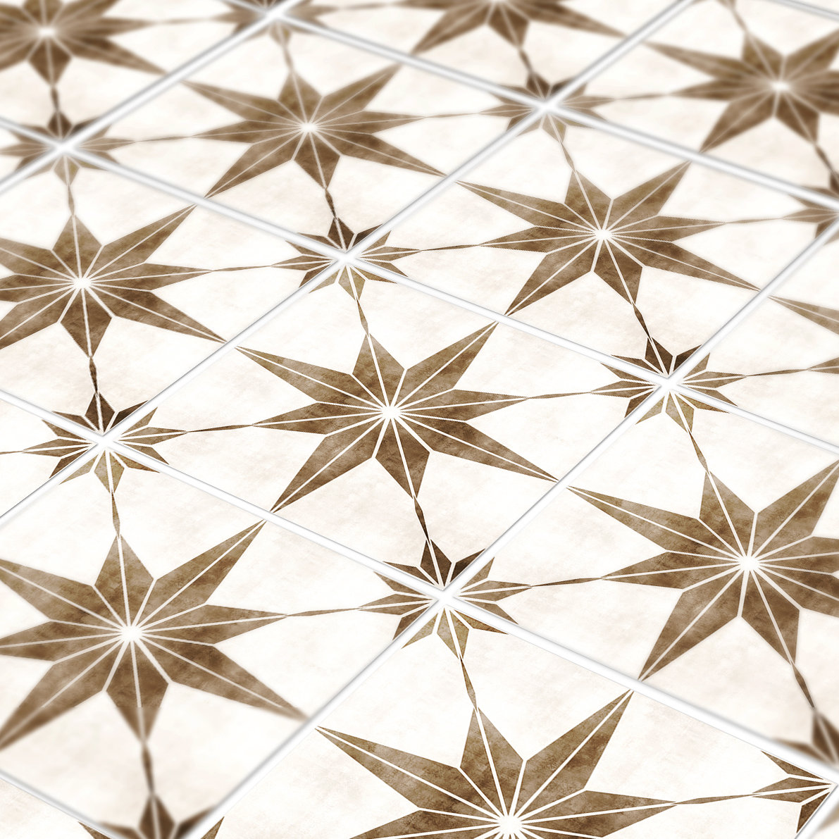 Brown Astra Tile Sticker Suitable for Wall and Floor | Etsy