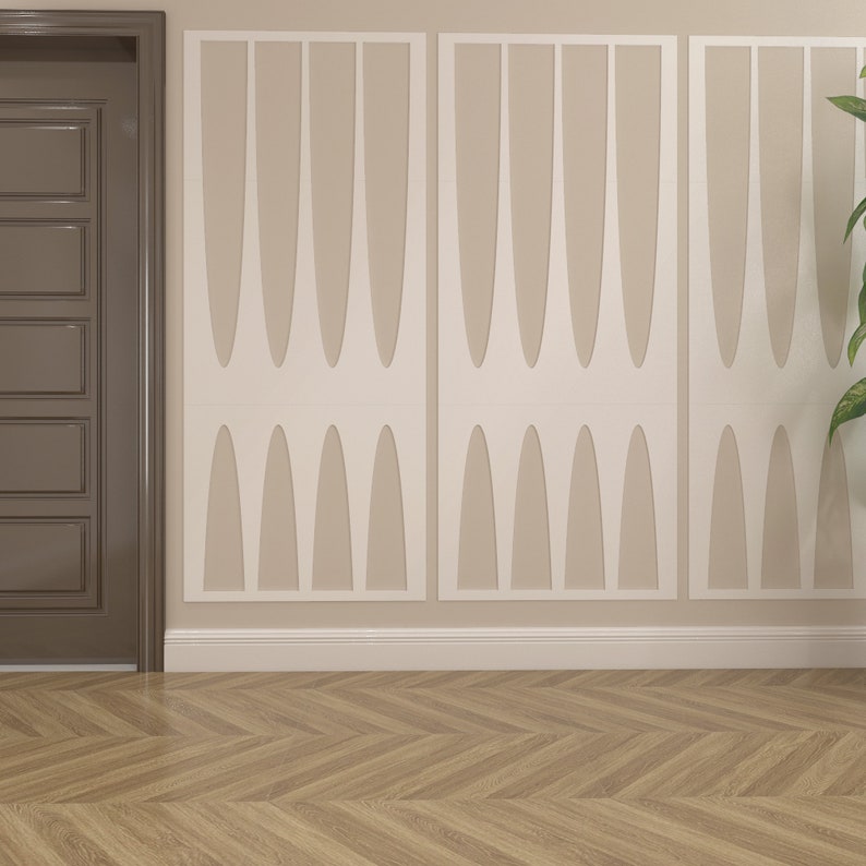 MCM Wall Paneling, 3D Decorative Wall Panels, Art Deco Wainscot ...