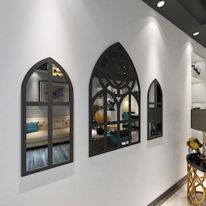 Gothic Medieval Mirrors Arches, Cathedral Style Arch, Gotic Room Wall ...