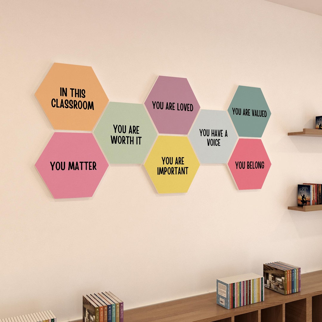 In This Classroom You Are 3D Wall Decor, Rainbow Classroom Decor ...