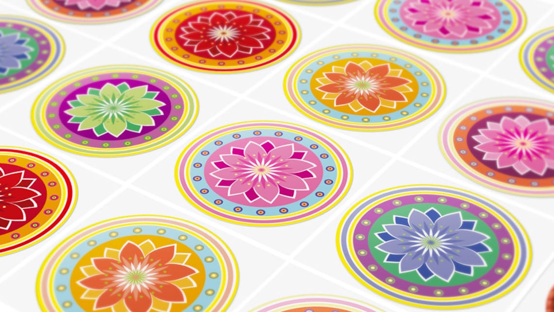 Mandalas, Tile Stickers, Carrelage Adhésif, Fliesenaufkleber, Tile Decals, Bathroom Tiles ...