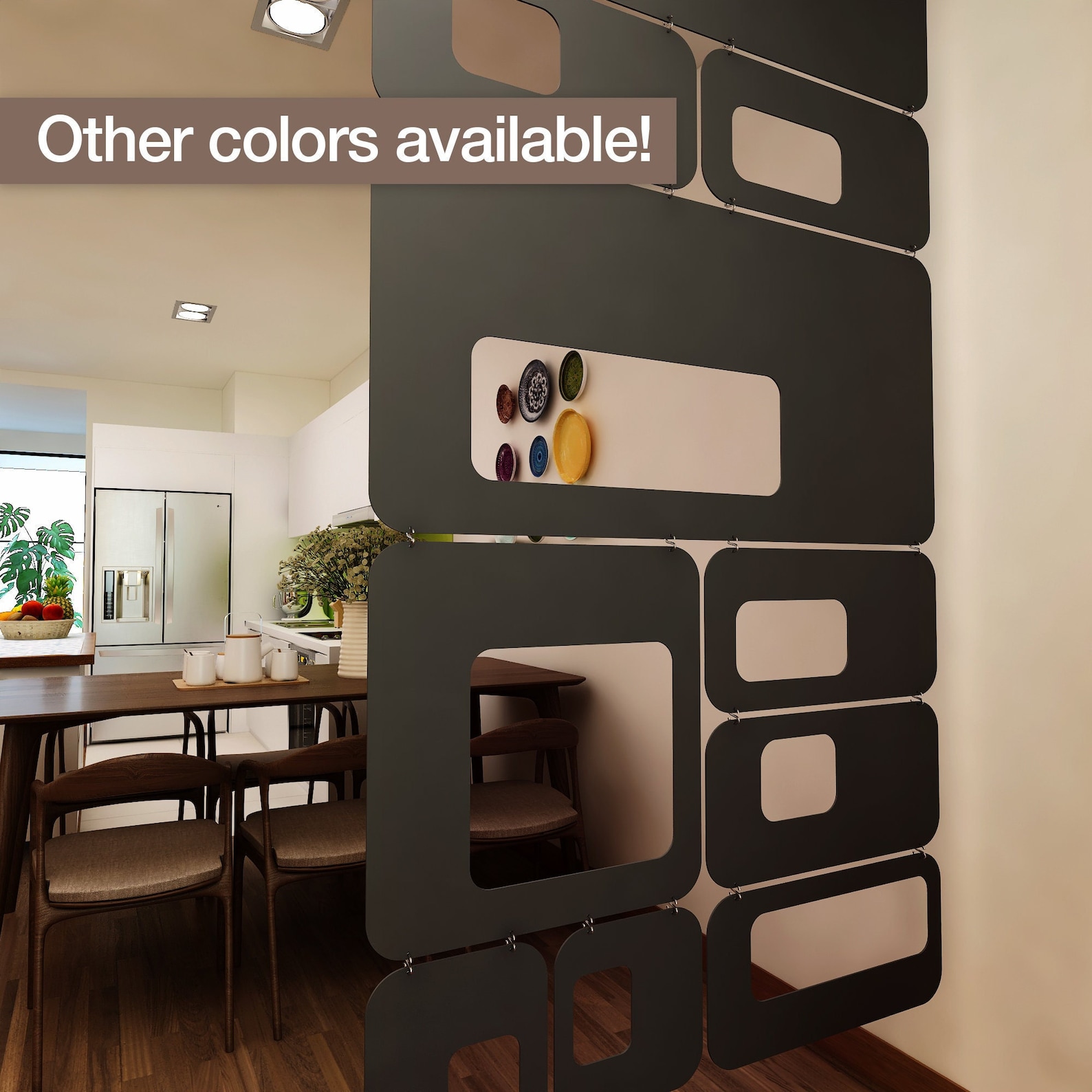 Retro 70s Decor - Modular Wall Panels Screen - Mid Century Home - Room ...