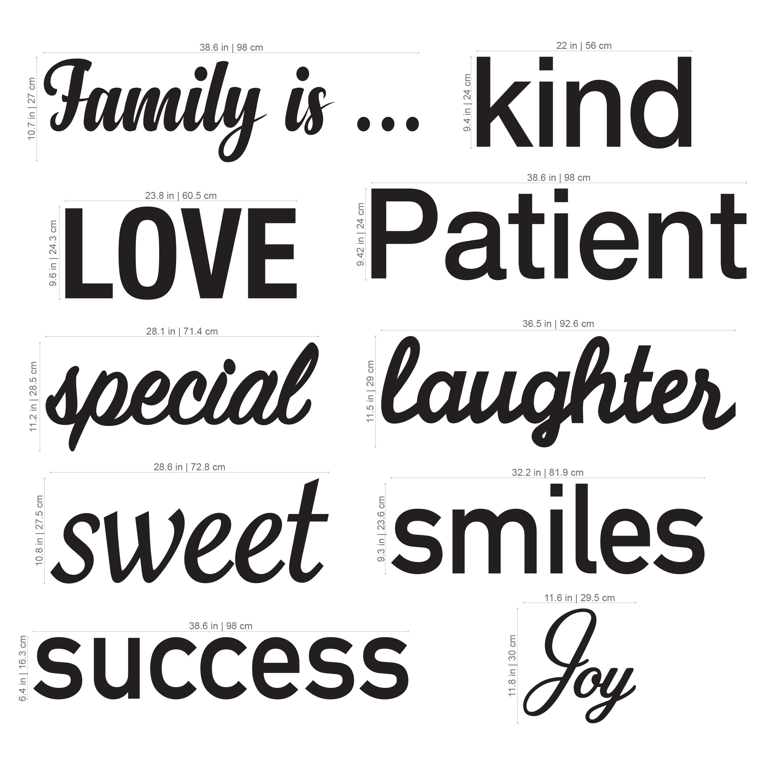 Gallery Wall 3D Quotes Gallery Wall Decor Gallery Wall - Etsy Canada