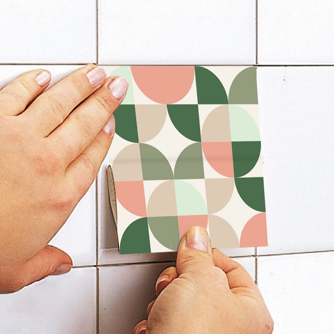 Tile Stickers Circles Mid Century Suitable for Wall and - Etsy Canada