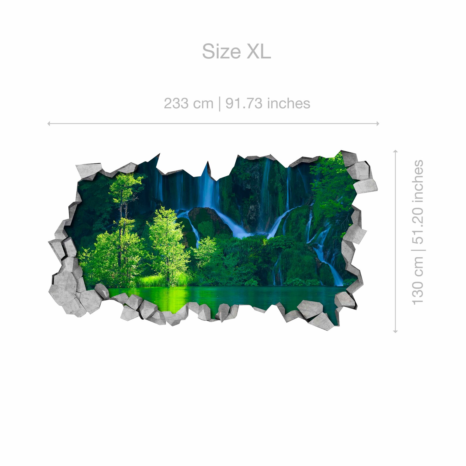 Waterfall Wall Decal 3d Wallpaper 3d Wall Decals 3d - Etsy