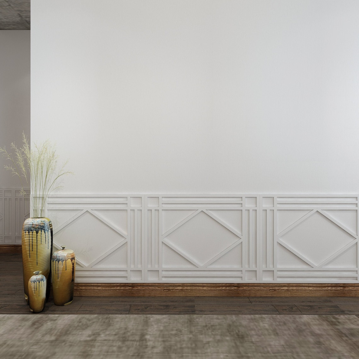 Traditional Wainscot 3D Decorative Wall Panels Wainscot - Etsy